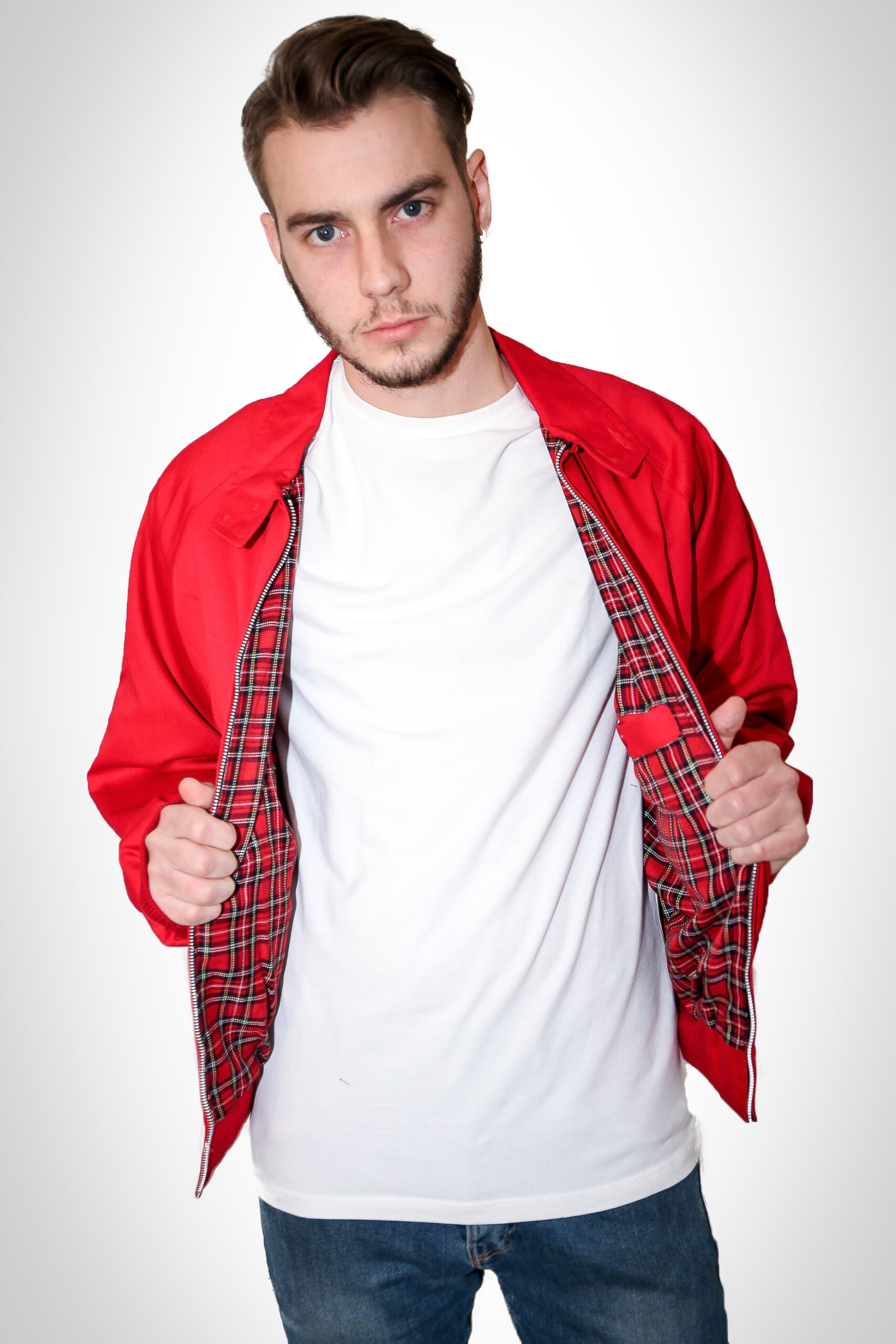 Harrington Jacket Red Combat Classic 237, Made in England - Bennevis ...